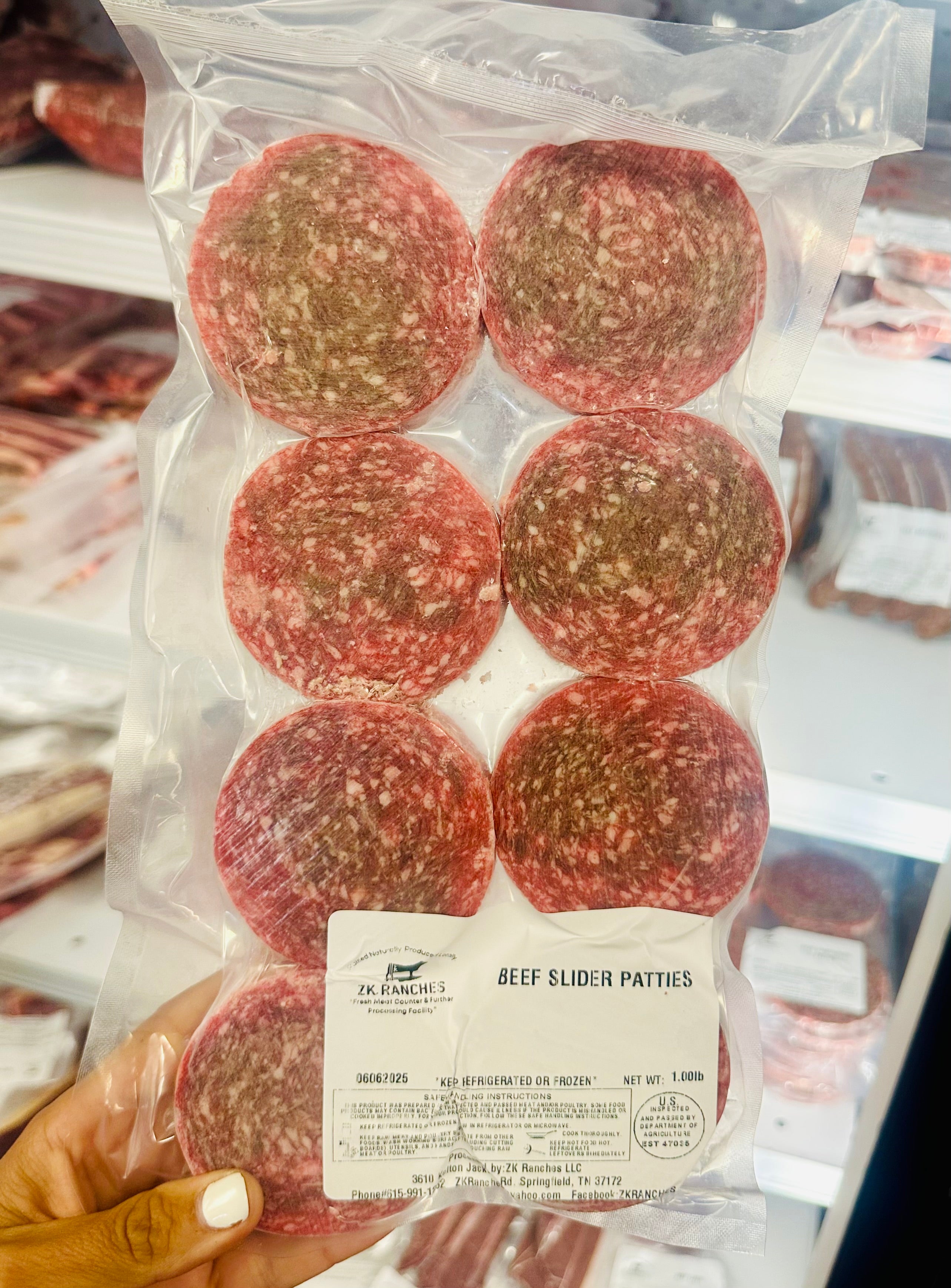 Beef Slider Patties – ZK Ranches