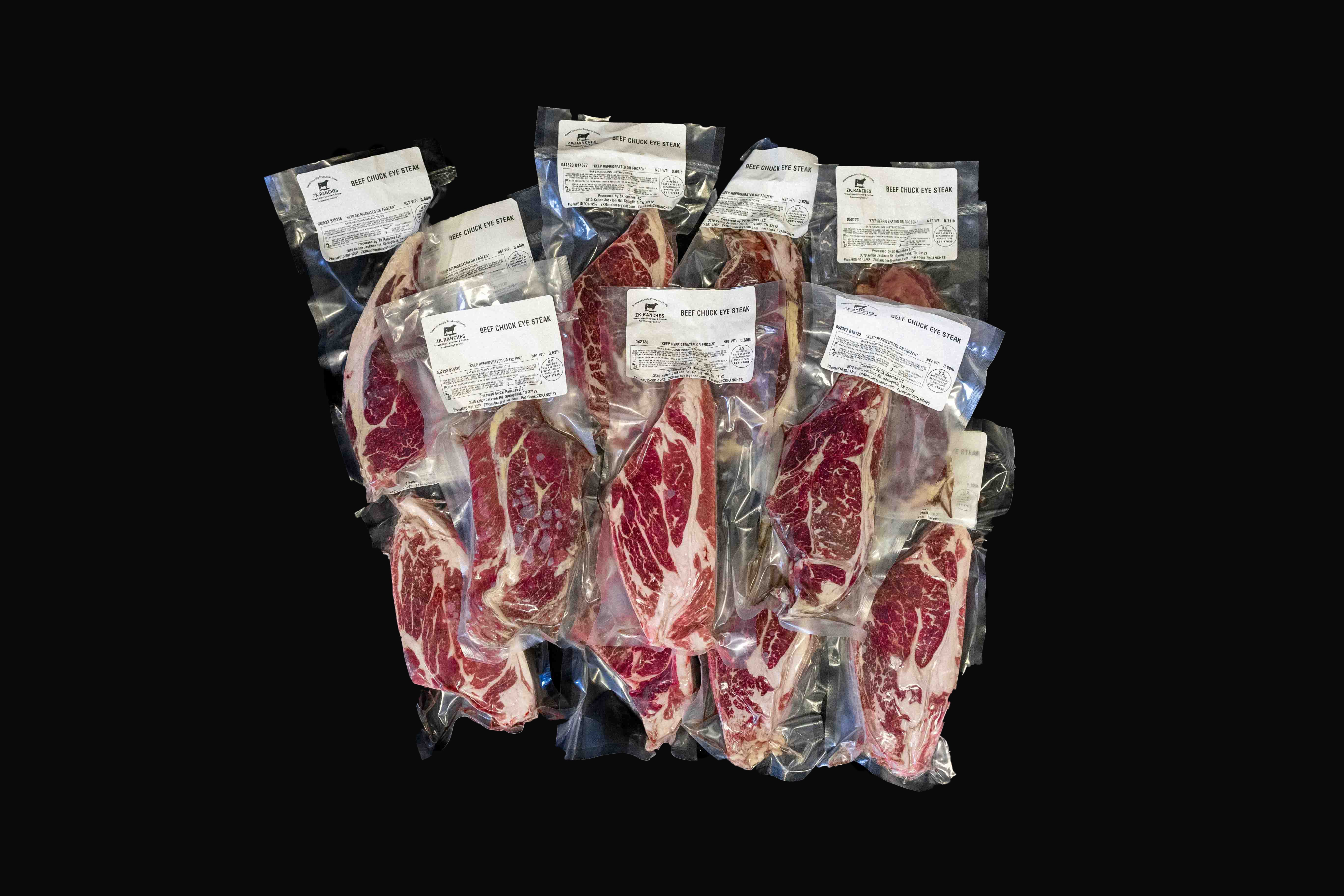 10LB Box - Chuck Eye Steaks – ZK Ranches