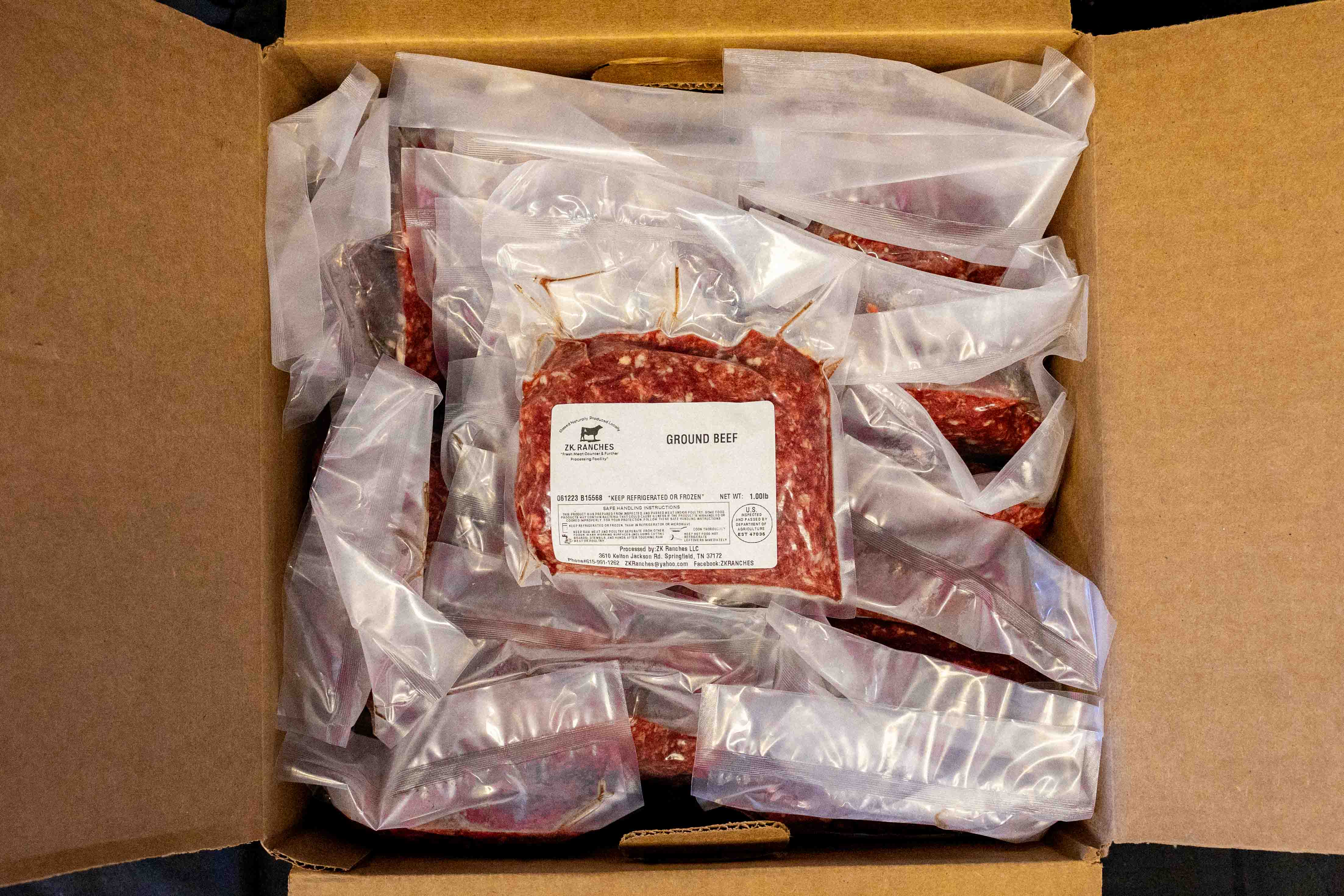 25LB Box - Ground Beef – ZK Ranches